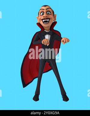 Fun 3D cartoon vampire dancing Stock Photo - Alamy