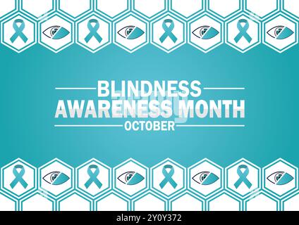 Blindness Awareness Month. October. Holiday concept. Template for ...