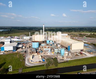 The British salt processing plant in Middlewich, Cheshire, England ...