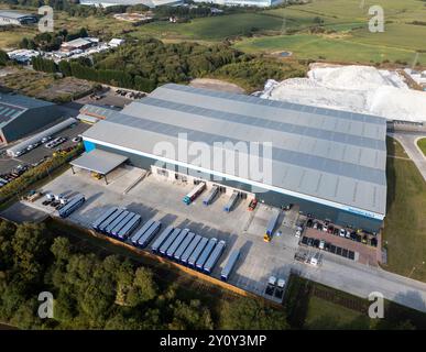 The British salt processing and distribution plant in Middlewich ...