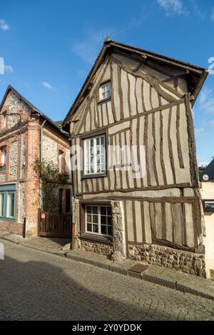 Historical Style Old Village Houses in Winter Time Stock Photo - Alamy