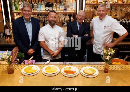 EDITORIAL USE ONLY Development chef, Jethro Lawrence (left) and head ...