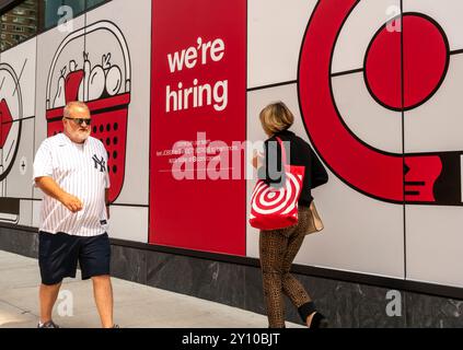 Target department store We're hiring sign - USA Stock Photo - Alamy