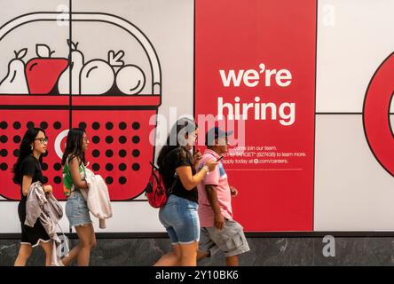 Target department store We're hiring sign - USA Stock Photo - Alamy