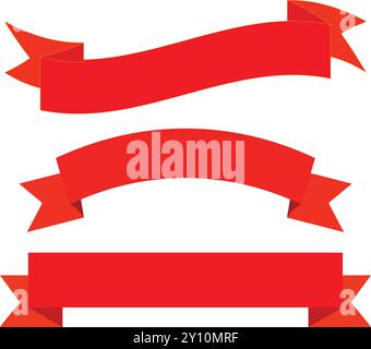 red bow ribbon tape decorative vector illustration design Stock Vector ...