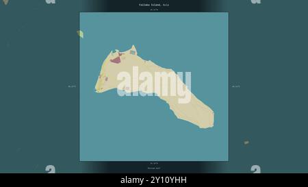 Kuwait highlighted on a topographic, OSM Humanitarian style map Stock ...