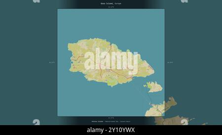 Malta highlighted on a topographic, OSM Humanitarian style map Stock ...
