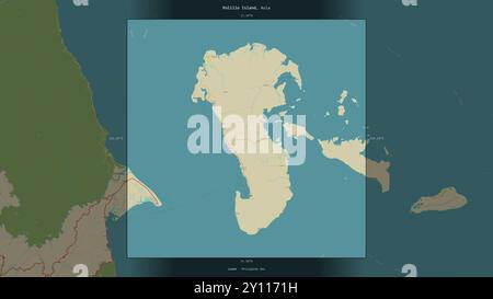 Shape of Polillo Island in the Philippine Sea, belonging to Philippines ...