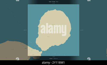 Philippines highlighted on a topographic, OSM standard style map Stock ...