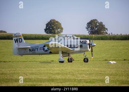 Aircraft North American T-28 Military training aircraft Stock Photo - Alamy