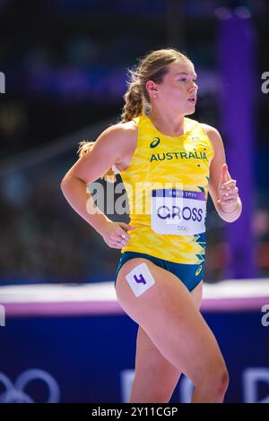 Mia Gross participating in the 100 meters at the Paris 2024 Olympic Games Stock Photo - Alamy