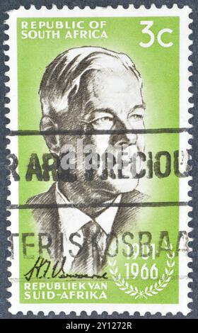 SOUTH AFRICA - CIRCA 1966: a stamp printed in South Africa shows Flying ...