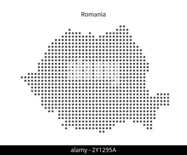 Stylized vector Romania map. Infographic 3d gold map illustration with ...