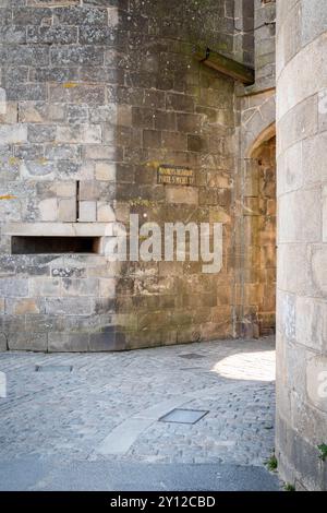 Historical map of Guérande in Brittany - France Stock Photo - Alamy
