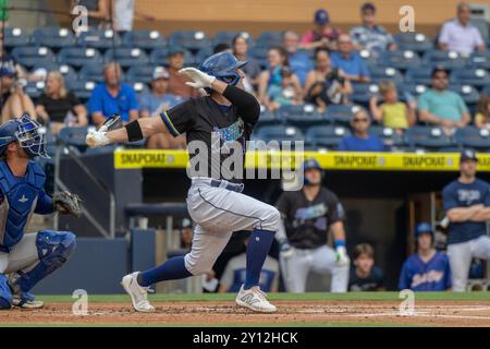 Tampa Bay Rays infielder Bob Seymour poses for a portrait during photo ...