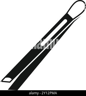 Blacksmith tongs holding hot metal icon in simple style isolated on ...