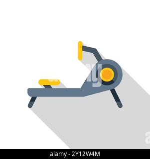Vector illustration of recumbent exercise bike cartoon Stock Vector ...