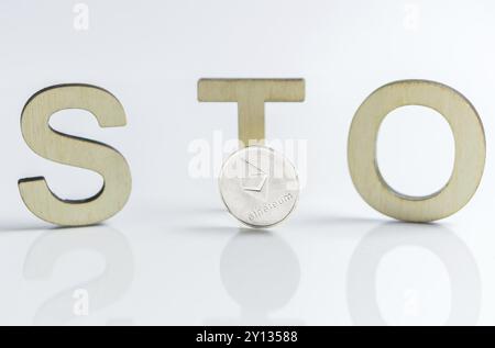 Security Token Offering STO text Stock Photo - Alamy