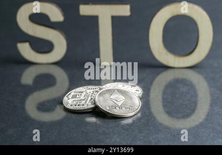 Security Token Offering STO text Stock Photo - Alamy