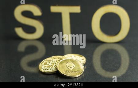 Security Token Offering STO text Stock Photo - Alamy