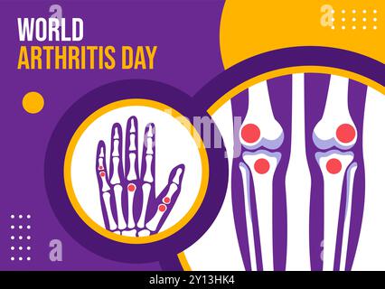 Arthritis Day Social Media Post Flat Cartoon Hand Drawn Templates ...