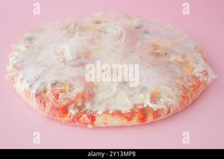 Delicious Frozen Pizza Featuring Cheese and Various Toppings, All ...
