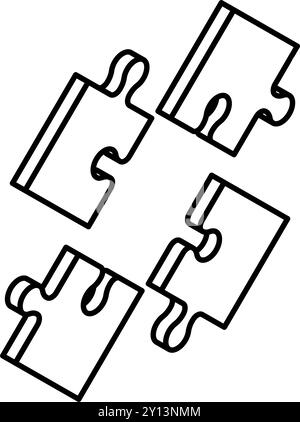 Combination puzzles concept icon. Strategy game solving algorithm idea ...