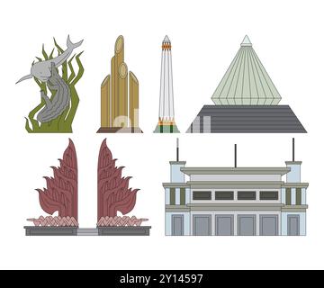 Surabaya Indonesia landmarks iconic place tourist destination Hero ...