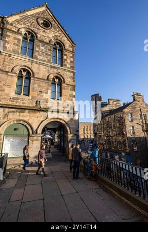 Victoria Street Terraces, Edinburgh, Lowlands, Scotland, UK Stock Photo ...
