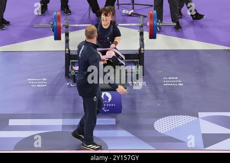 Great Britain's Olivia Broome wins the Bronze medal in the women's up ...