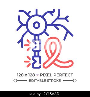 Multiple sclerosis color line icon. Autoimmune diseases. Vector ...
