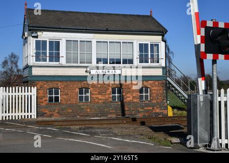 Alrewas Signal Box on the South Staffordshire Railway line between ...
