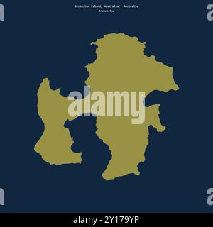 Bickerton Island in the Arafura Sea - belonging to Australia. Described ...