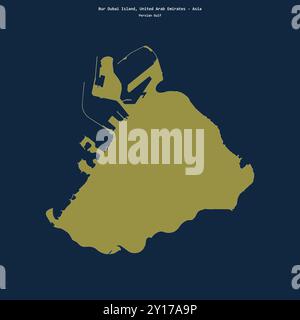 Bur Dubai Island in the Persian Gulf - belonging to United Arab ...