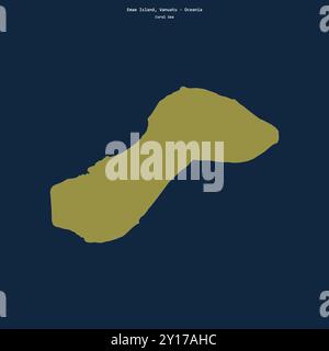 Emae Island in the Coral Sea - belonging to Vanuatu. Described location ...