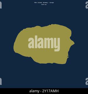 Fohr Island in the North Sea - belonging to Germany. Described location ...