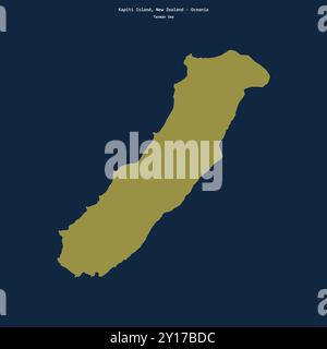 Kapiti Island in the Tasman Sea - belonging to New Zealand. Described ...