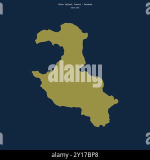 Lifou Island in the Coral Sea - belonging to France. Described location ...