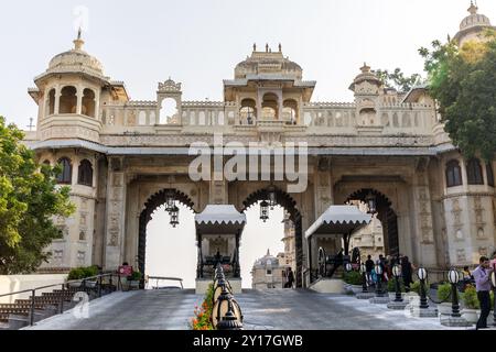 Udaipur City Palace entrance gate tower in Udaipur city is one of the ...