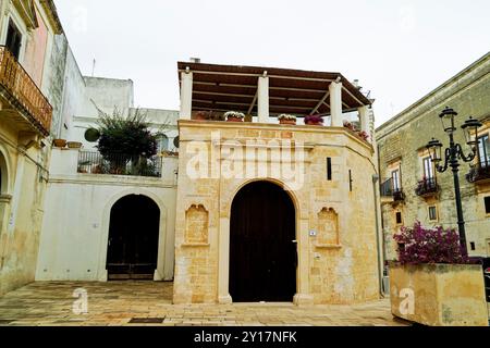 The authentic historic village of Specchia, Lecce, Puglia, Italy Stock ...