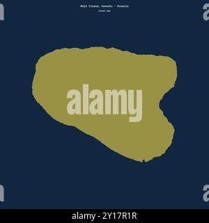 Malo Island in the Coral Sea, belonging to Vanuatu, cropped to square ...