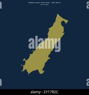 Middleton Island in the Gulf of Alaska, belonging to United States ...