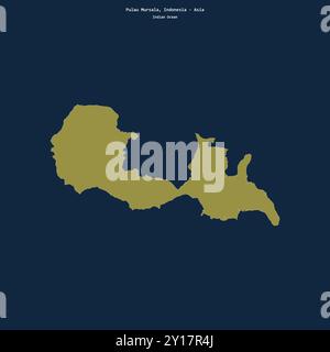 Pulau Mursala in the Indian Ocean - belonging to Indonesia. Described ...