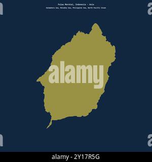 Pulau Morotai in the Molukka Sea - belonging to Indonesia. Described ...