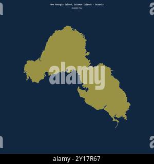 New Georgia Island in the Solomon Sea - belonging to Solomon Islands ...