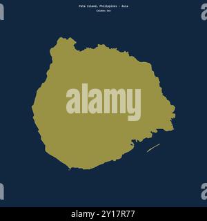 Pata Island in the Celebes Sea, belonging to Philippines, cropped to ...