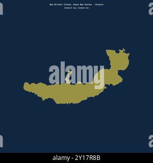 New Britain Island in the Solomon Sea - belonging to Papua New Guinea ...