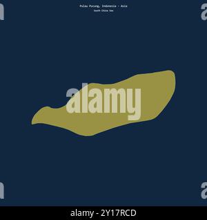 Pulau Pucung in the South China Sea - belonging to Indonesia. Described ...