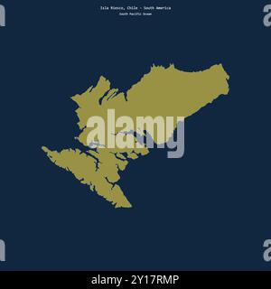 Isla Riesco in the South Pacific Ocean - belonging to Chile. Described ...