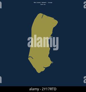 Rom Island in the North Sea - belonging to Denmark. Described location ...